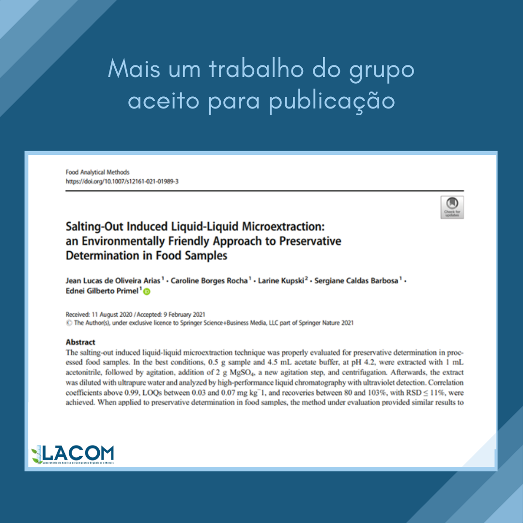Home - Laboratório de Análises de Compostos Orgânicos e Metais - LACOM